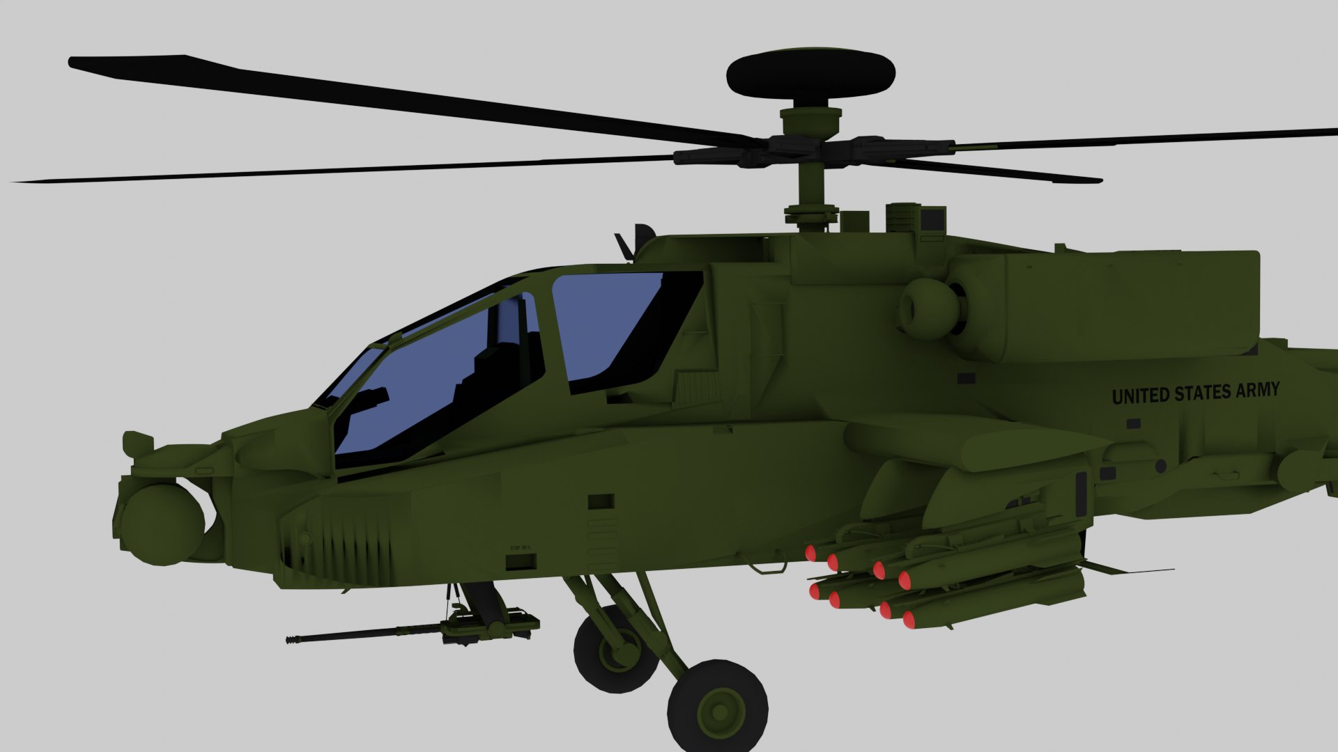 US Army Apache Helicopter 3D Model - TurboSquid 1835159