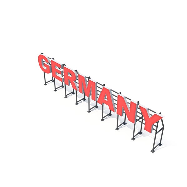 modelo 3d signo de país alemania - TurboSquid 1804570