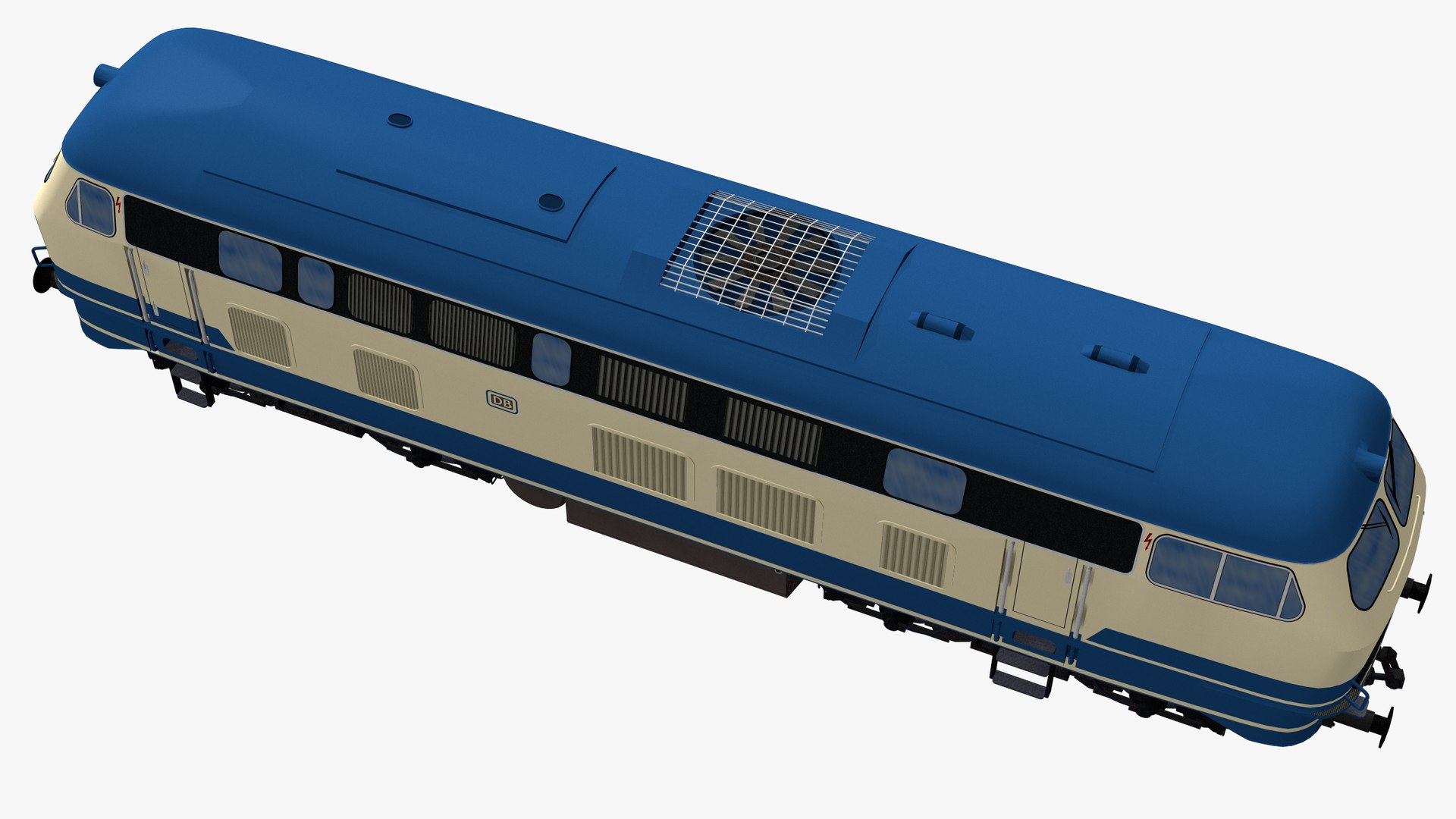 German Db Class 218 Diesel Hydraulic Locomotive 3D - TurboSquid 2053246