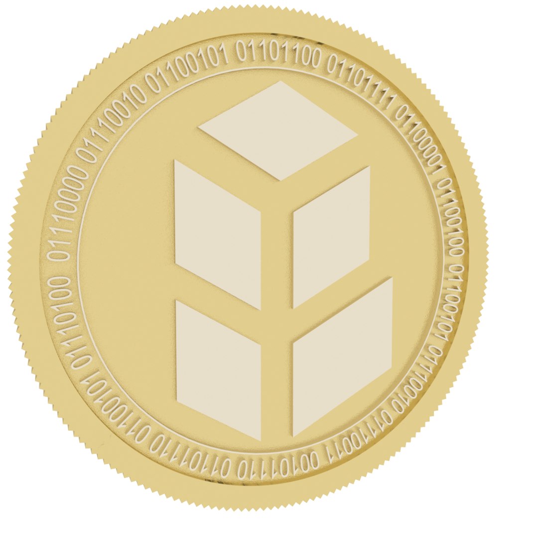 Bancor Gold Coin 3D Model - TurboSquid 1457138