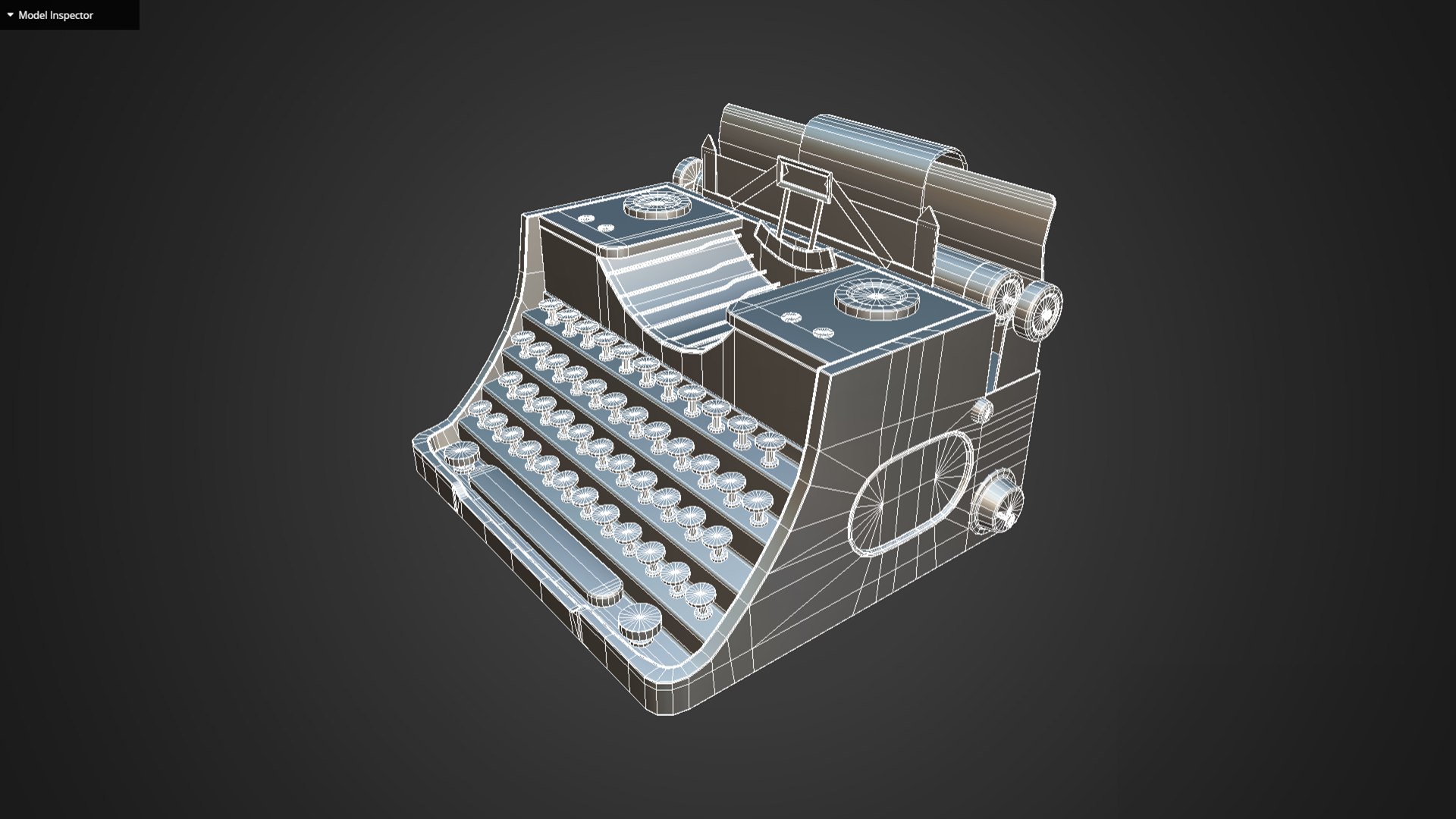Game Ready Antique Typewriter 3D Model - TurboSquid 2082759