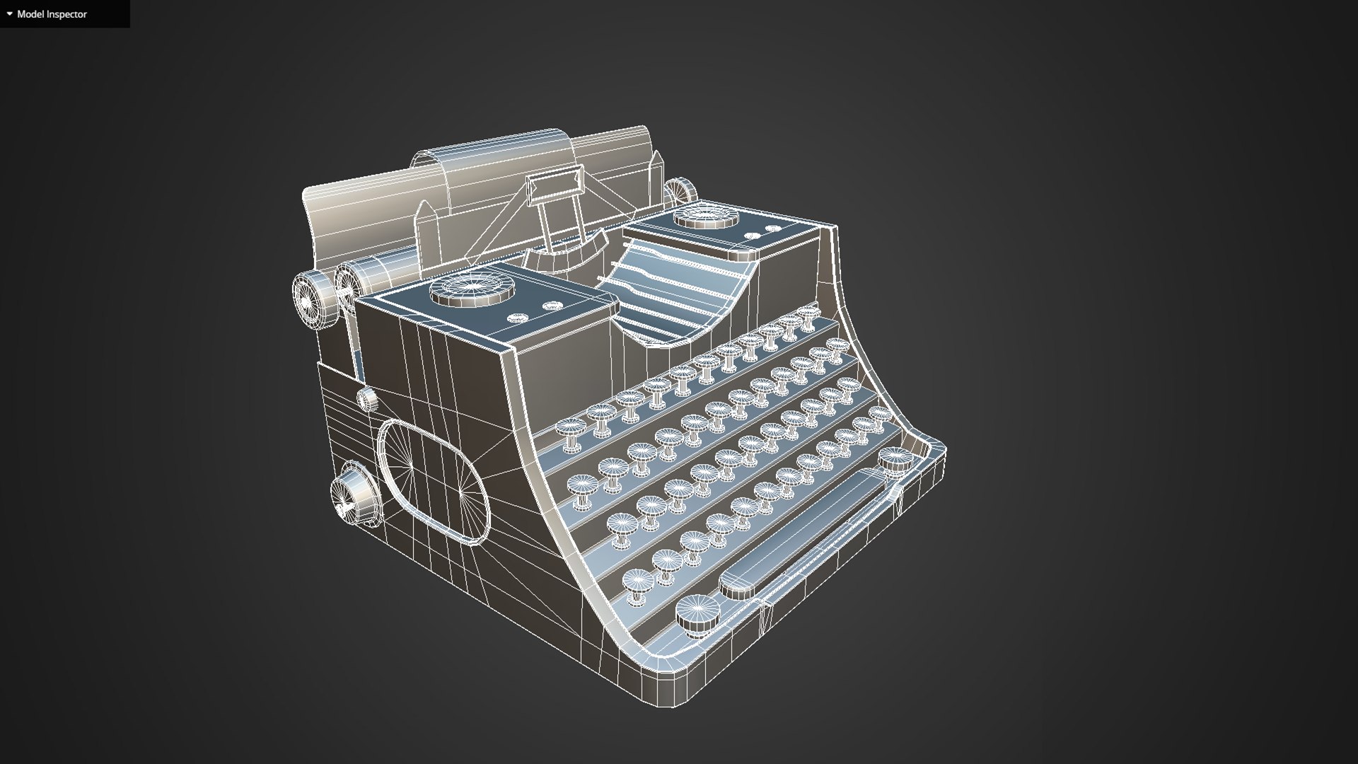 Game Ready Antique Typewriter 3D Model - TurboSquid 2082759