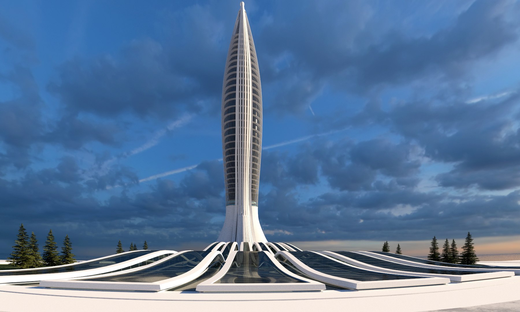 3D Skyscraper Structure - TurboSquid 1446073