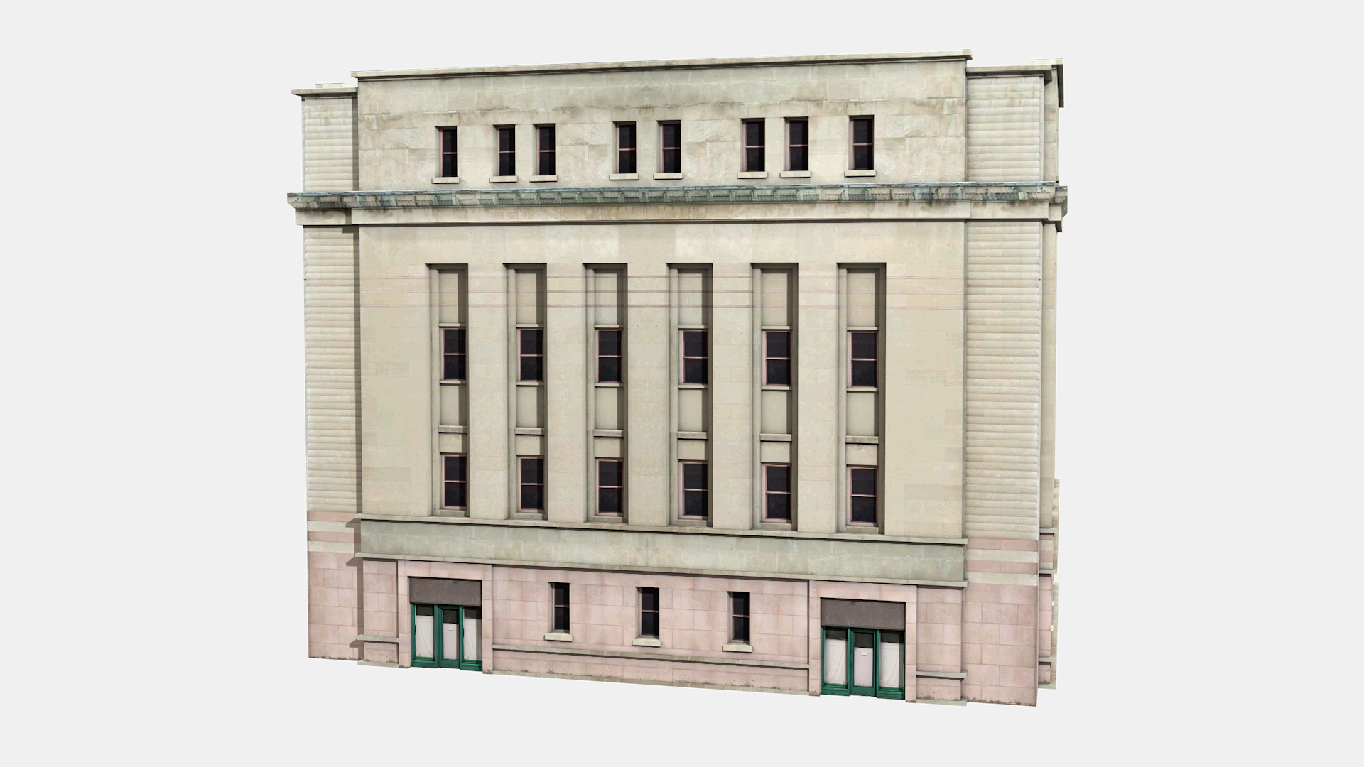 Apartment Building Low Poly 3D Model - TurboSquid 2069162