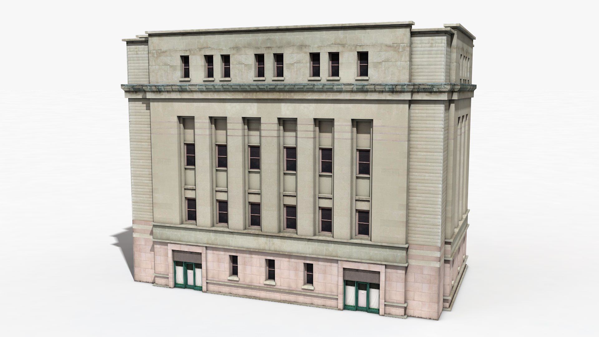 Apartment Building Low Poly 3D Model - TurboSquid 2069162