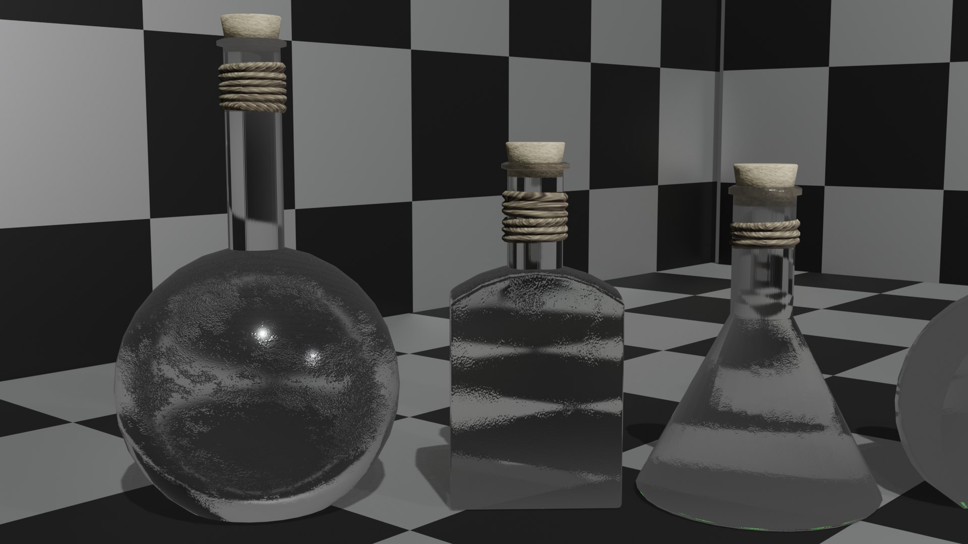 3D flasks potions model - TurboSquid 1578227