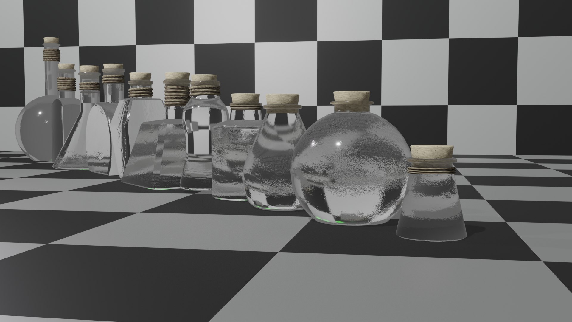 3D flasks potions model - TurboSquid 1578227
