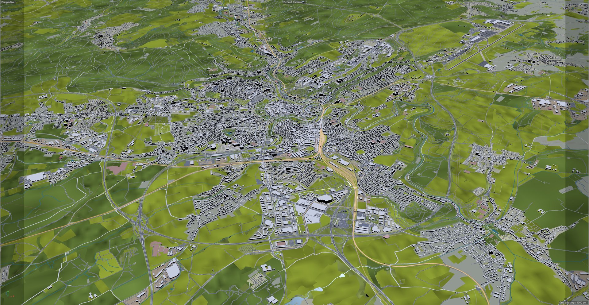 3D City Area Building Model - TurboSquid 1639720