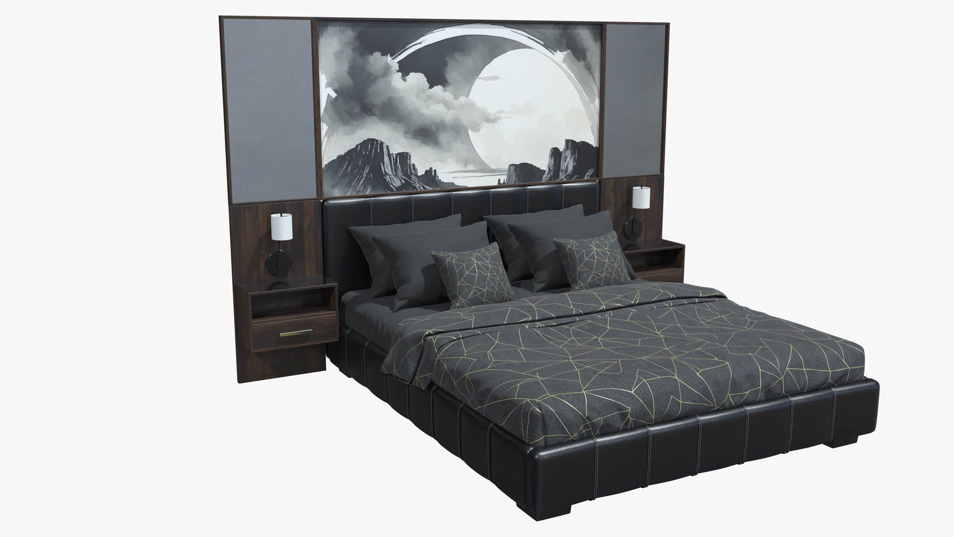 3D Highpoly Bed - TurboSquid 2157980
