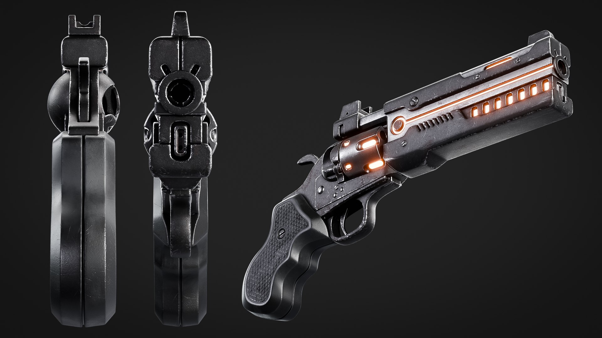 Sci-Fi Gun 3D Model - TurboSquid 2171016