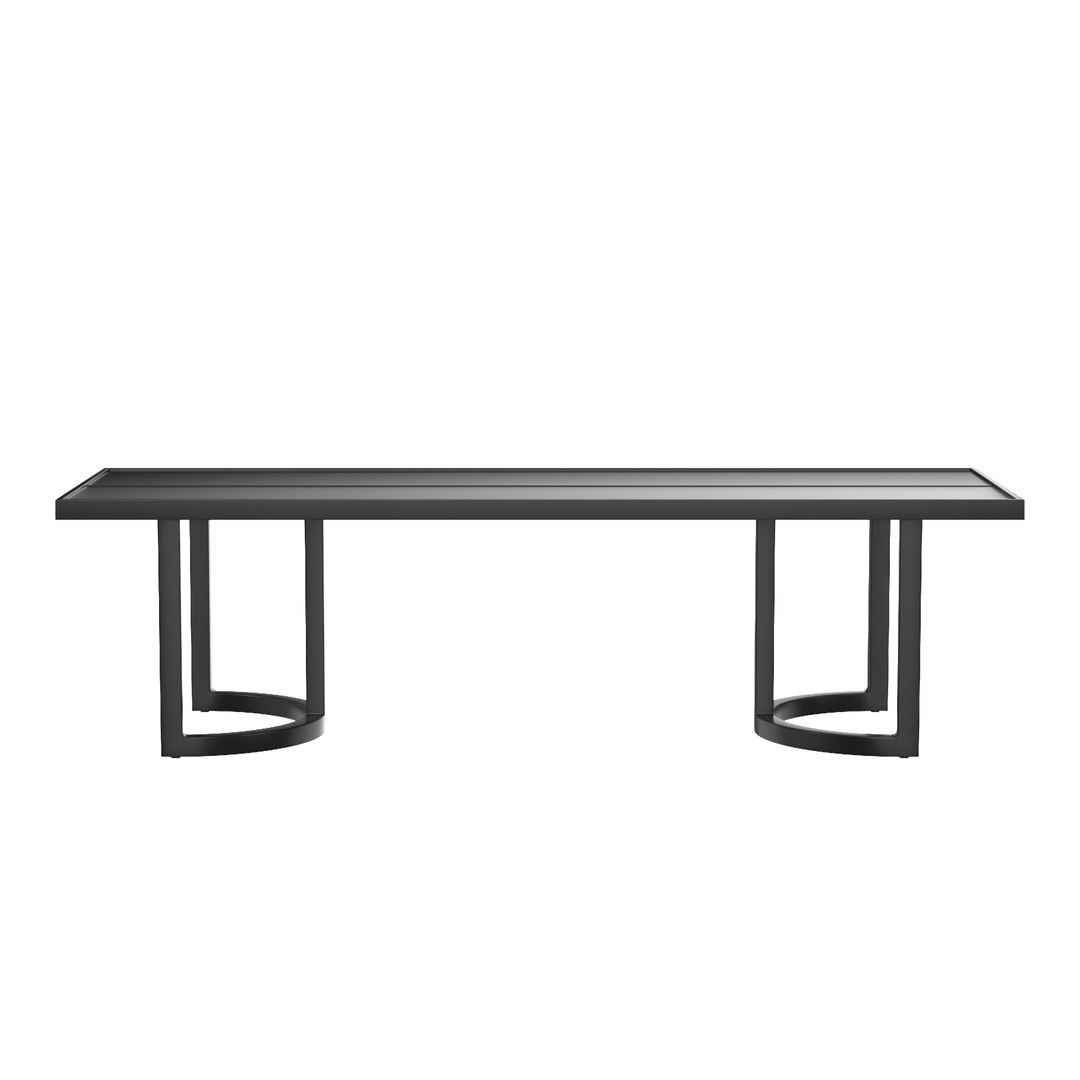 Portofino Aluminum Rectangular Dining Table 3D - TurboSquid 2063202