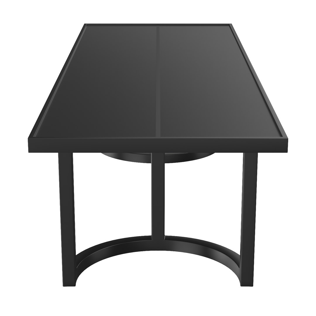 Portofino Aluminum Rectangular Dining Table 3D - TurboSquid 2063202