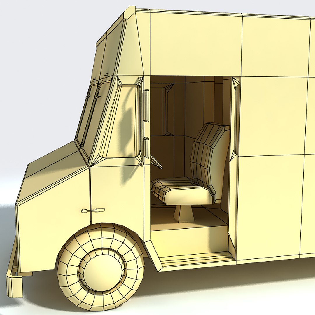 3d Step Van Generic Model
