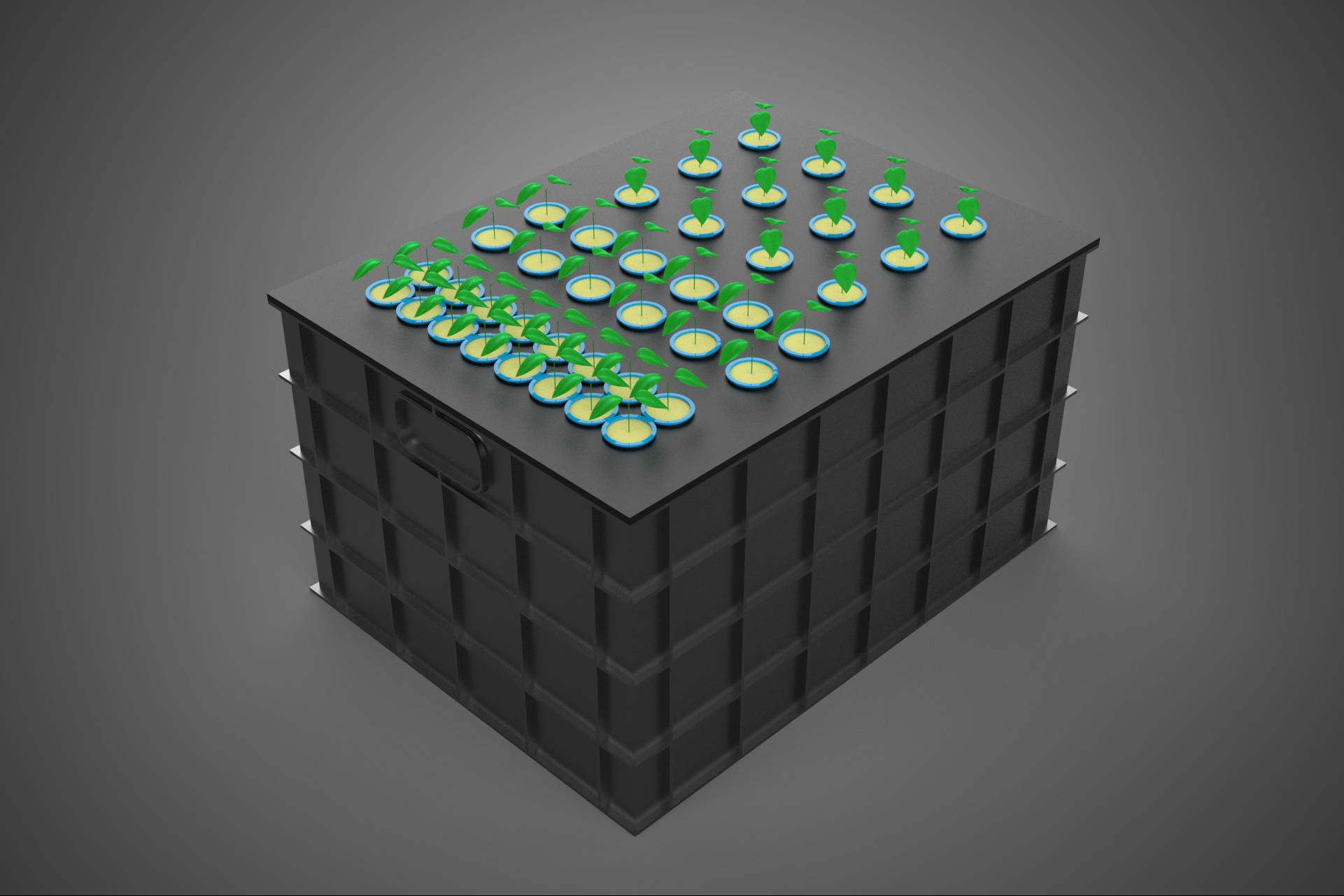 Aeroponisches hydroponisches Klonierungssystem mit Klonmaschine 3D-Modell - TurboSquid 2493308