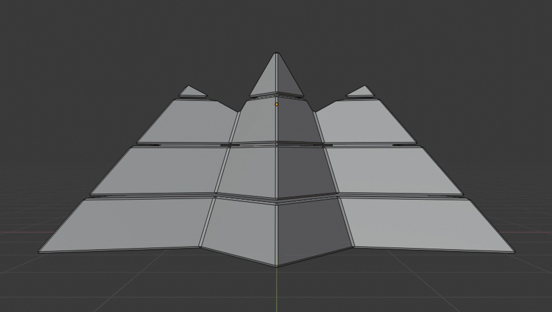 3D Futuristic Pyramidal Build Structure Model - TurboSquid 1594517
