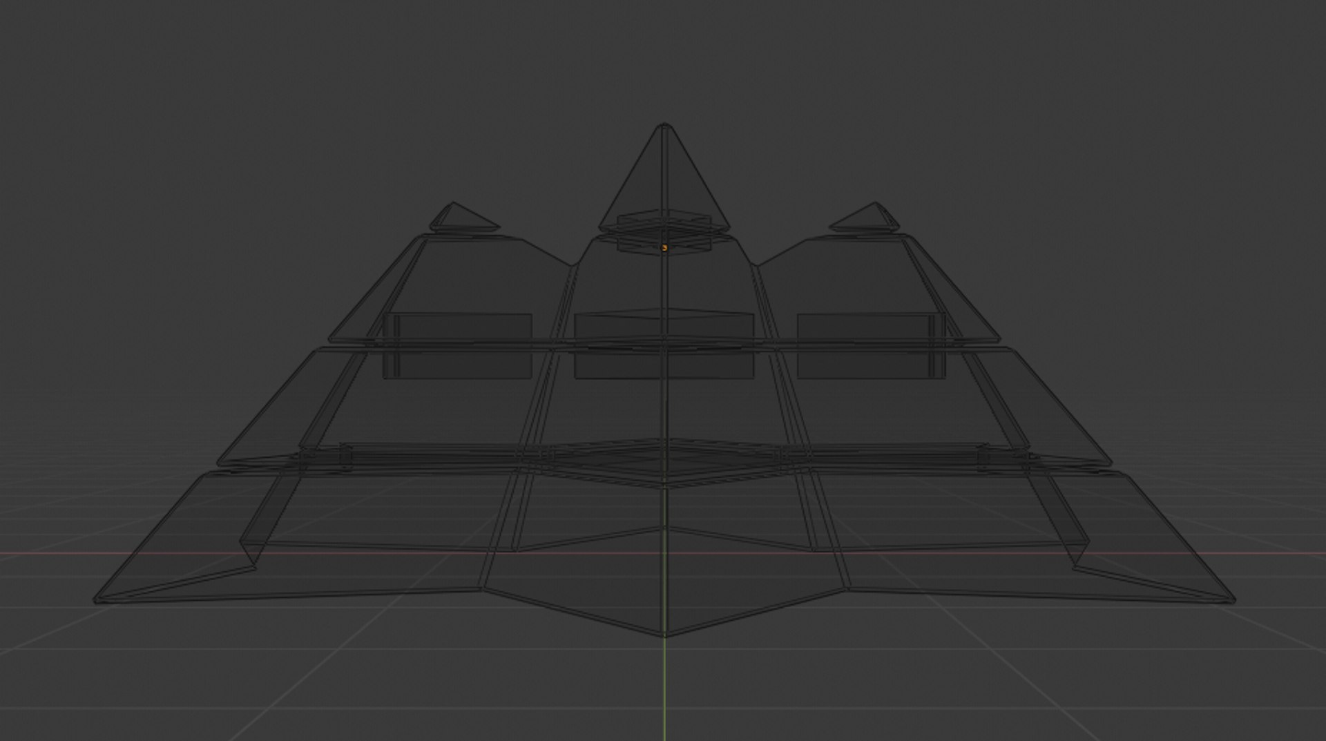 3D Futuristic Pyramidal Build Structure Model - TurboSquid 1594517