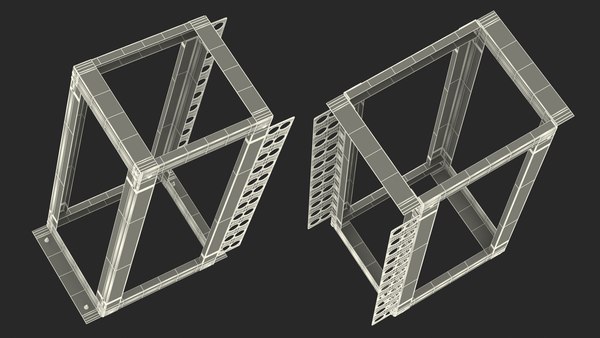 3D Open Frame Server Rack 30U Empty - TurboSquid 1848984