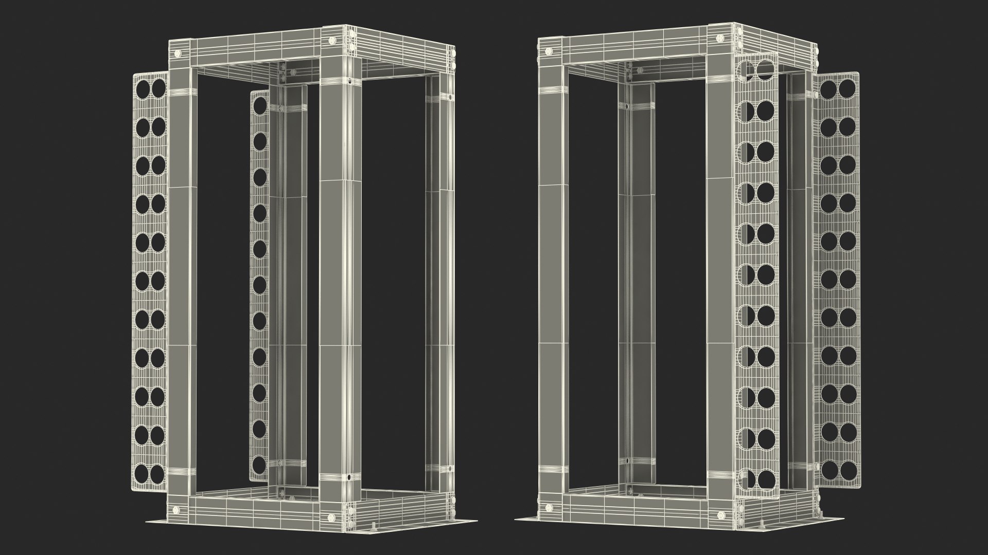 3D Open Frame Server Rack 30U Empty - TurboSquid 1848984