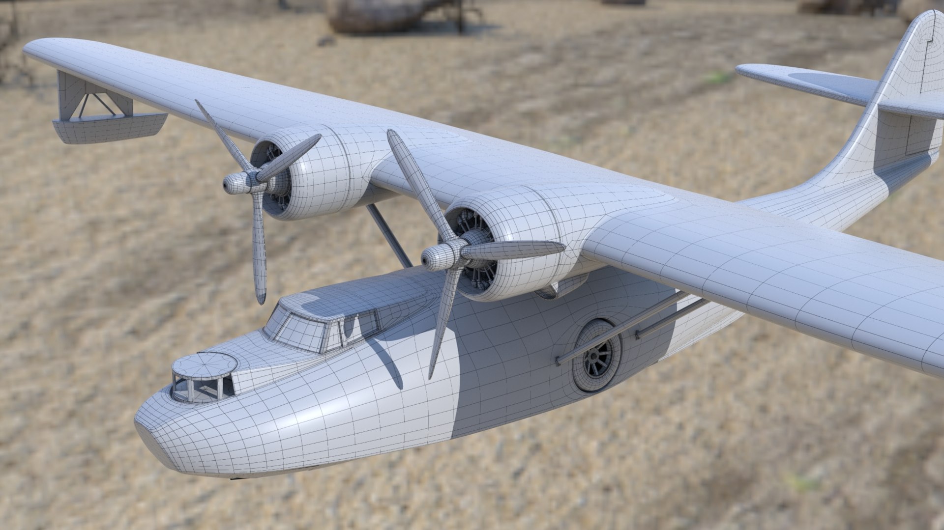 3D Model Consolidated Pby Catalina Flying - TurboSquid 1291522