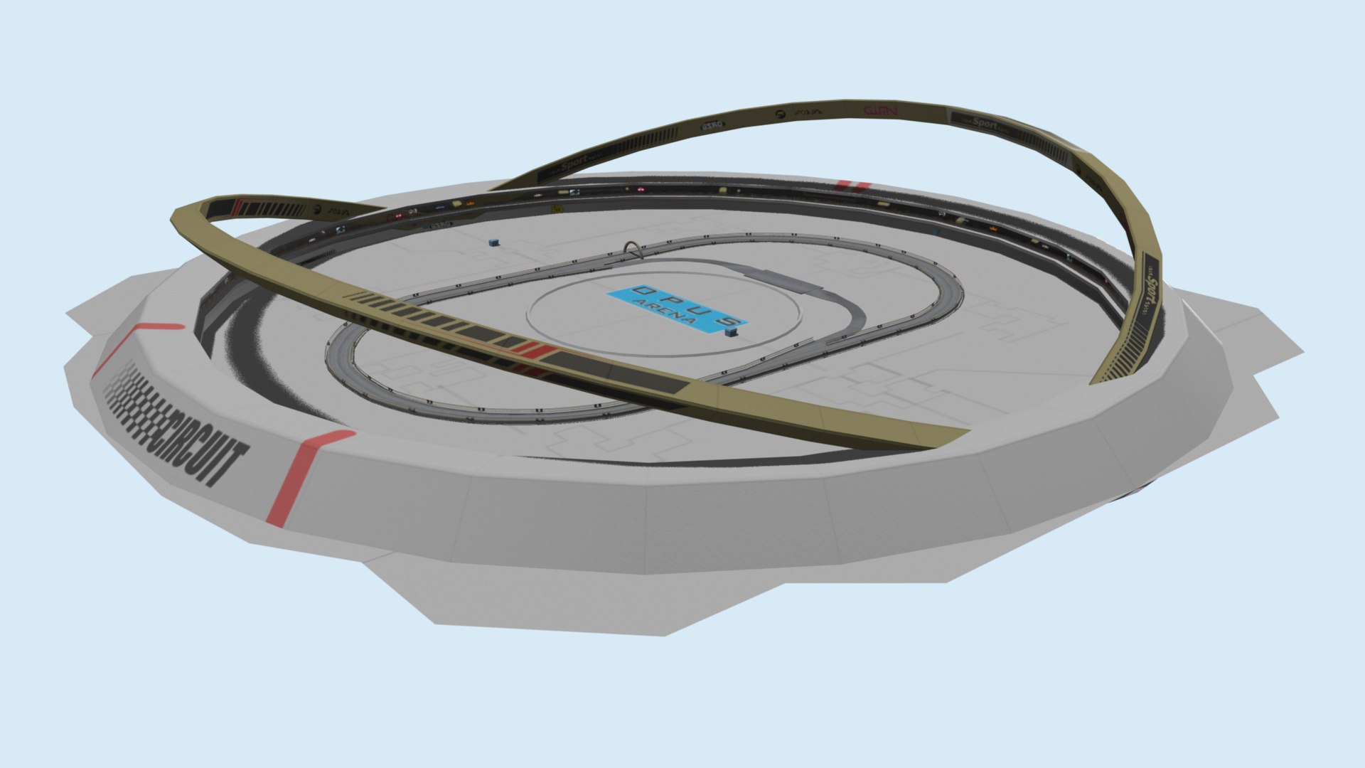 3D Arena Race Track - TurboSquid 2195776