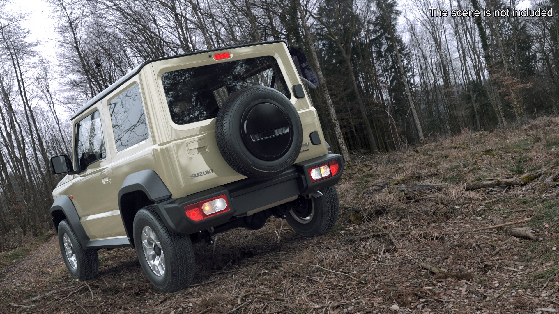 Three Door SUV Suzuki Jimny 2025 Beige Rigged 3D Model - TurboSquid 2381673