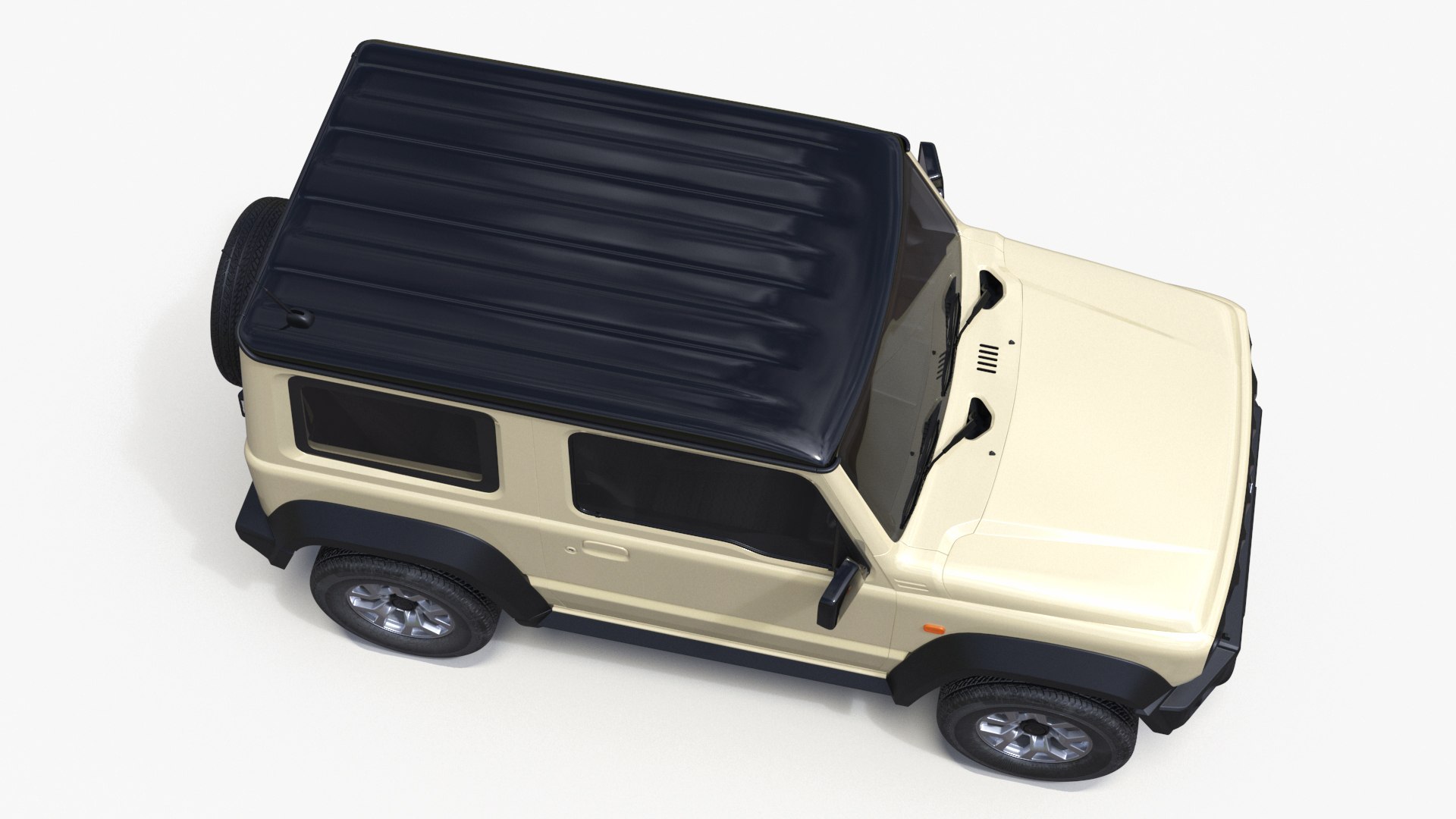 Three Door SUV Suzuki Jimny 2025 Beige Rigged 3D Model - TurboSquid 2381673