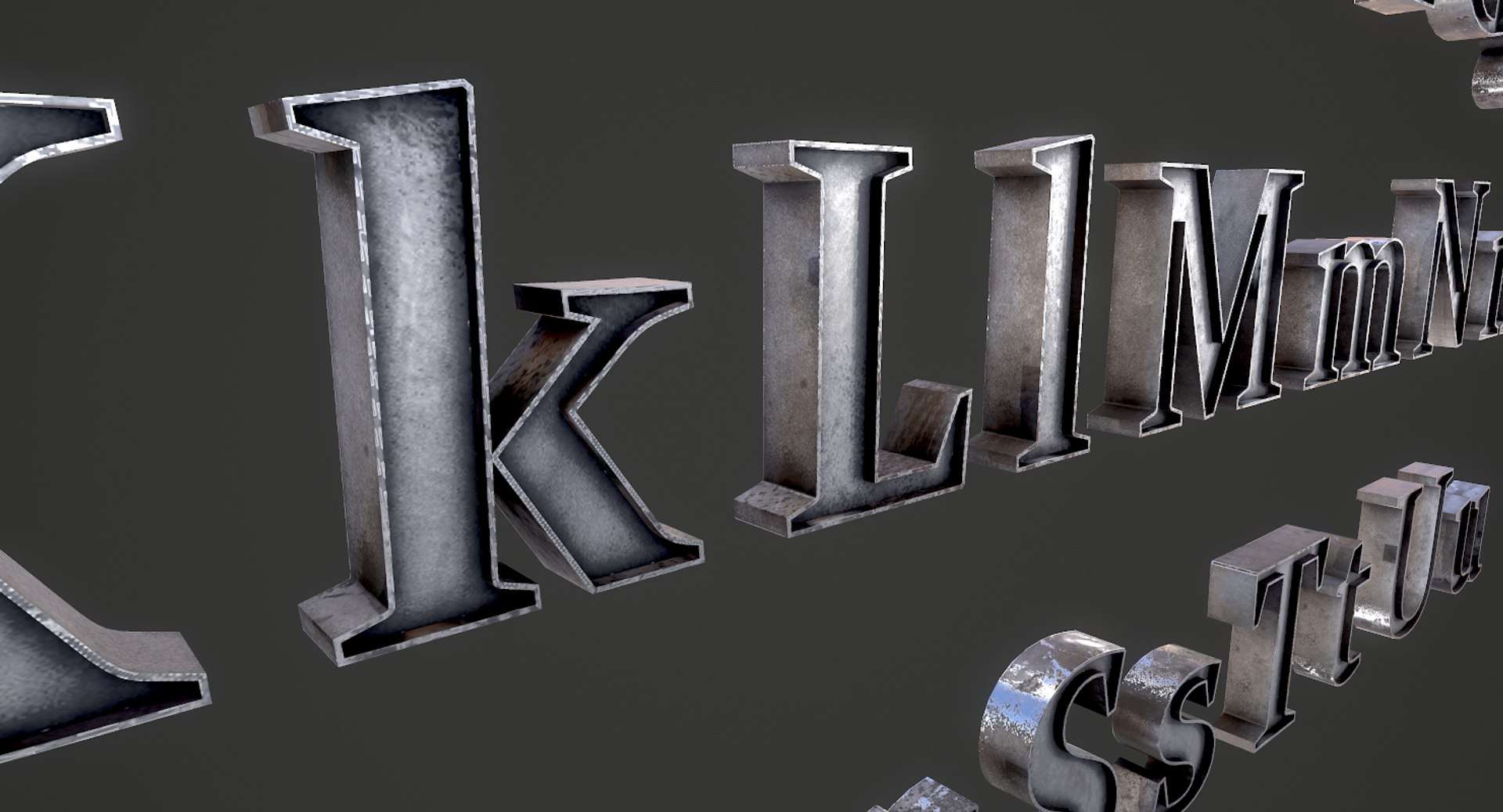 3D Model English Letters - TurboSquid 1501733