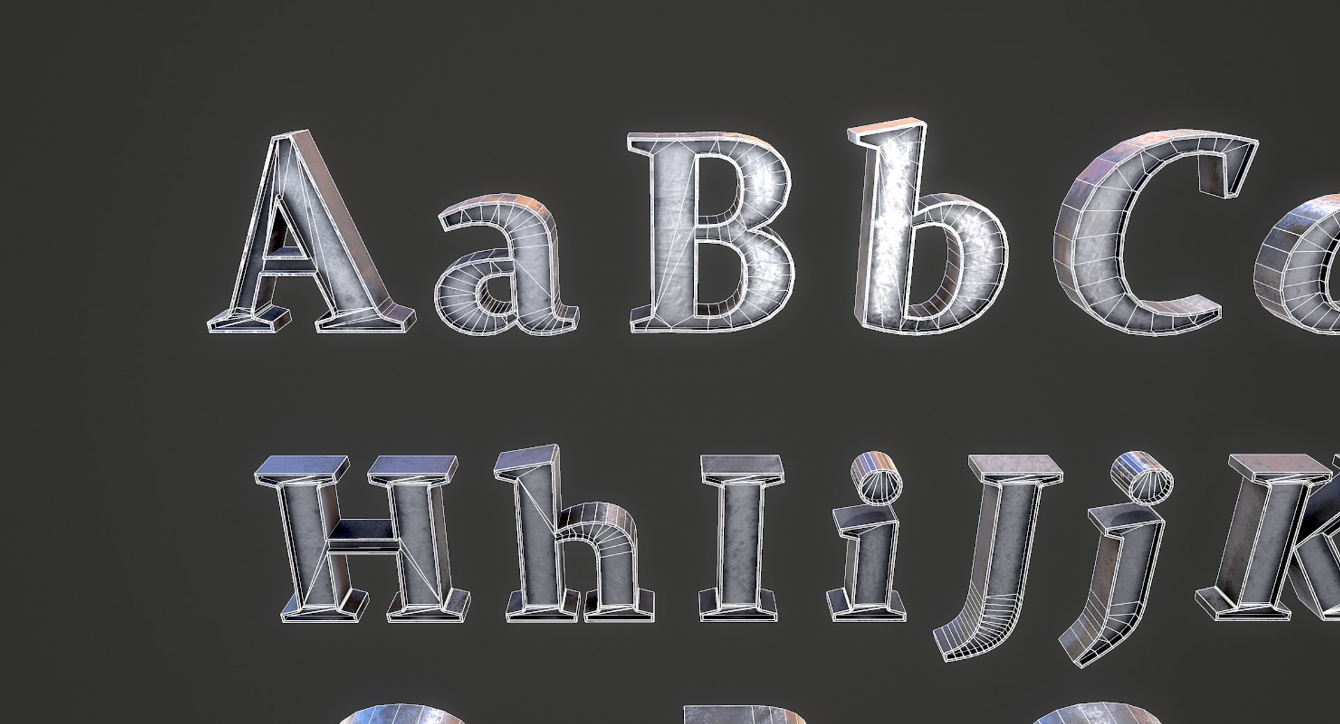 3D model english letters - TurboSquid 1501733