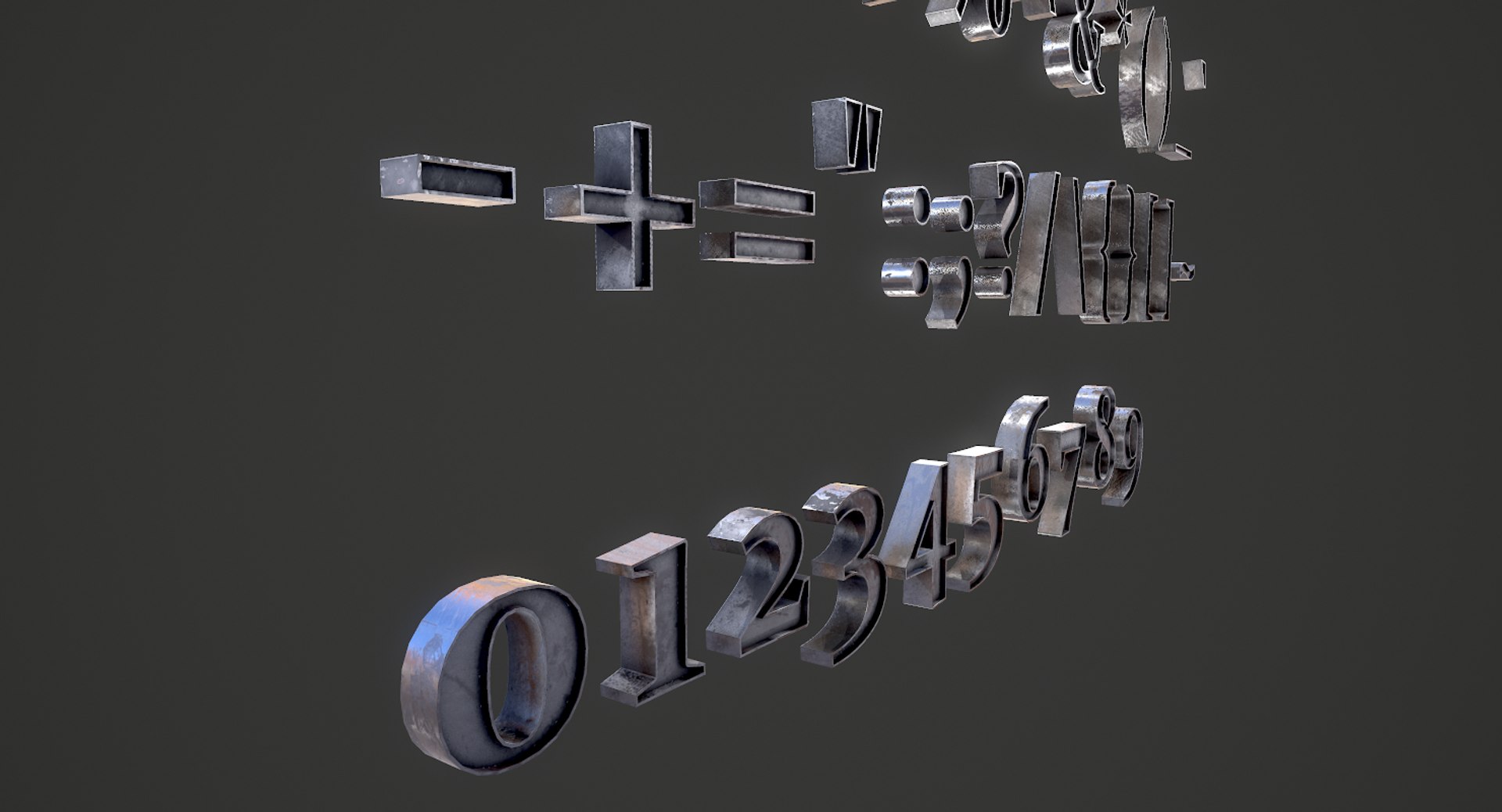 3D Model English Letters - TurboSquid 1501733