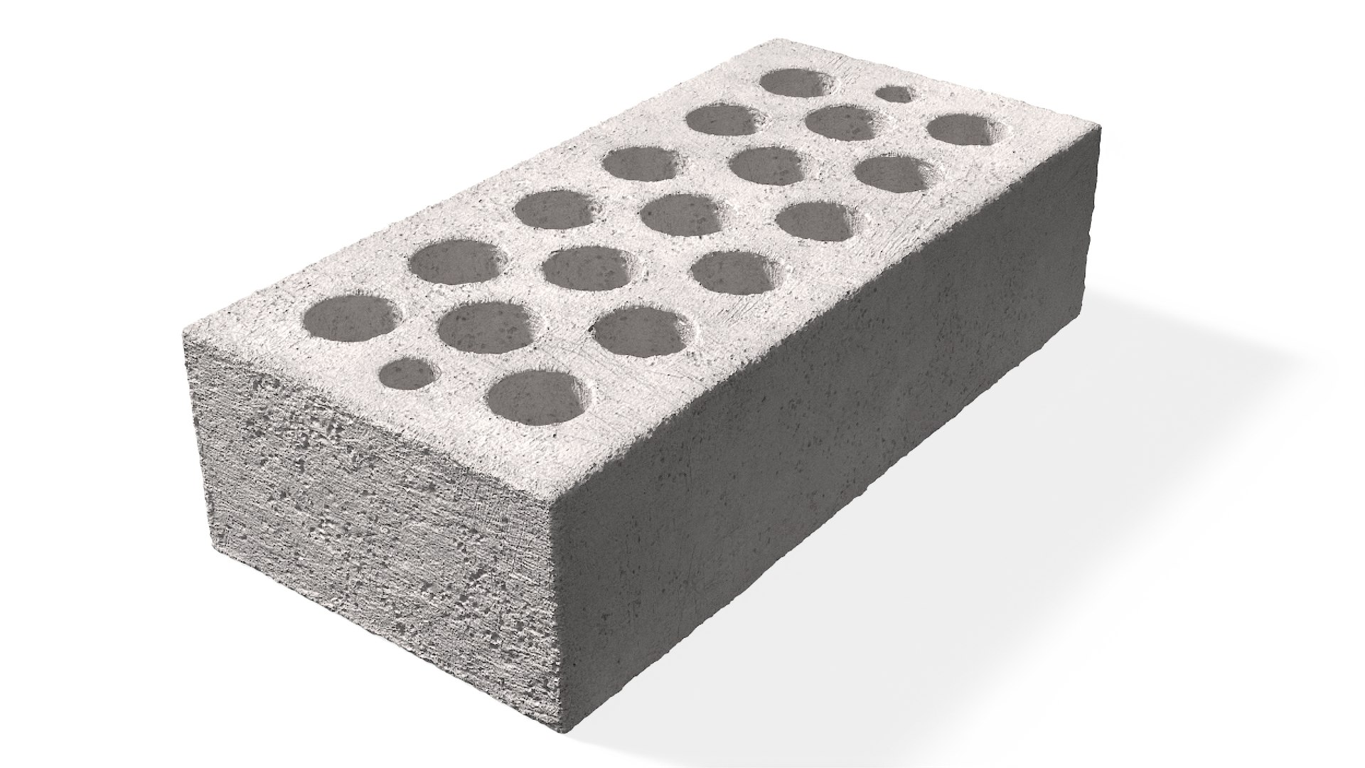 Perforated Sand Lime Brick White Model - TurboSquid 2146511
