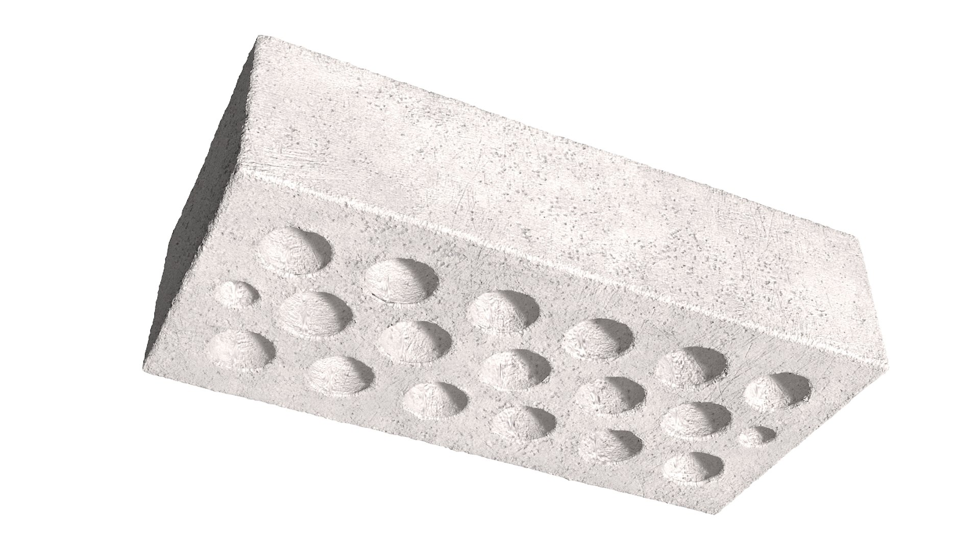 Perforated Sand Lime Brick White Model - TurboSquid 2146511