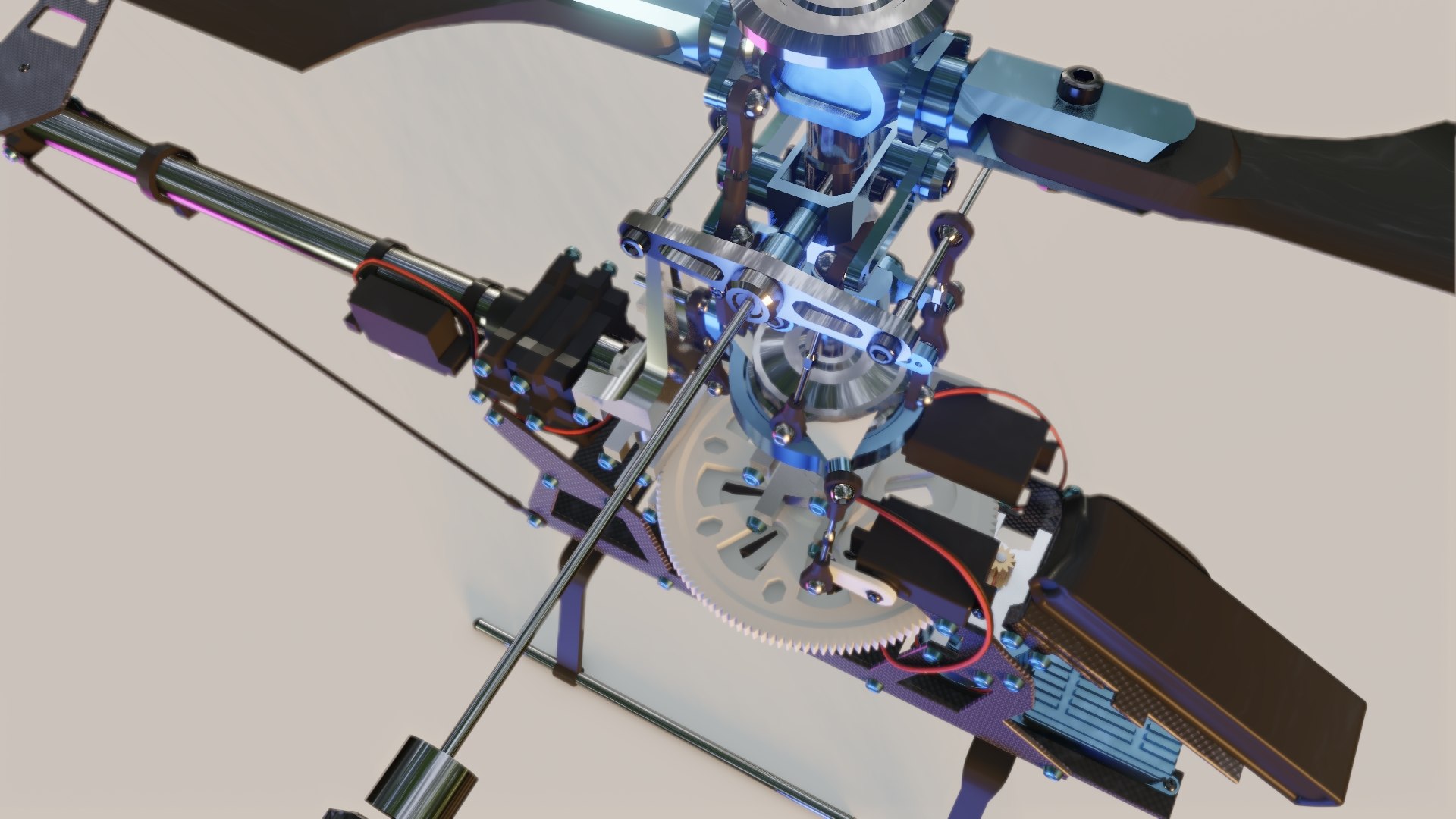 3D Helicopter Blender Rudder - TurboSquid 1504657