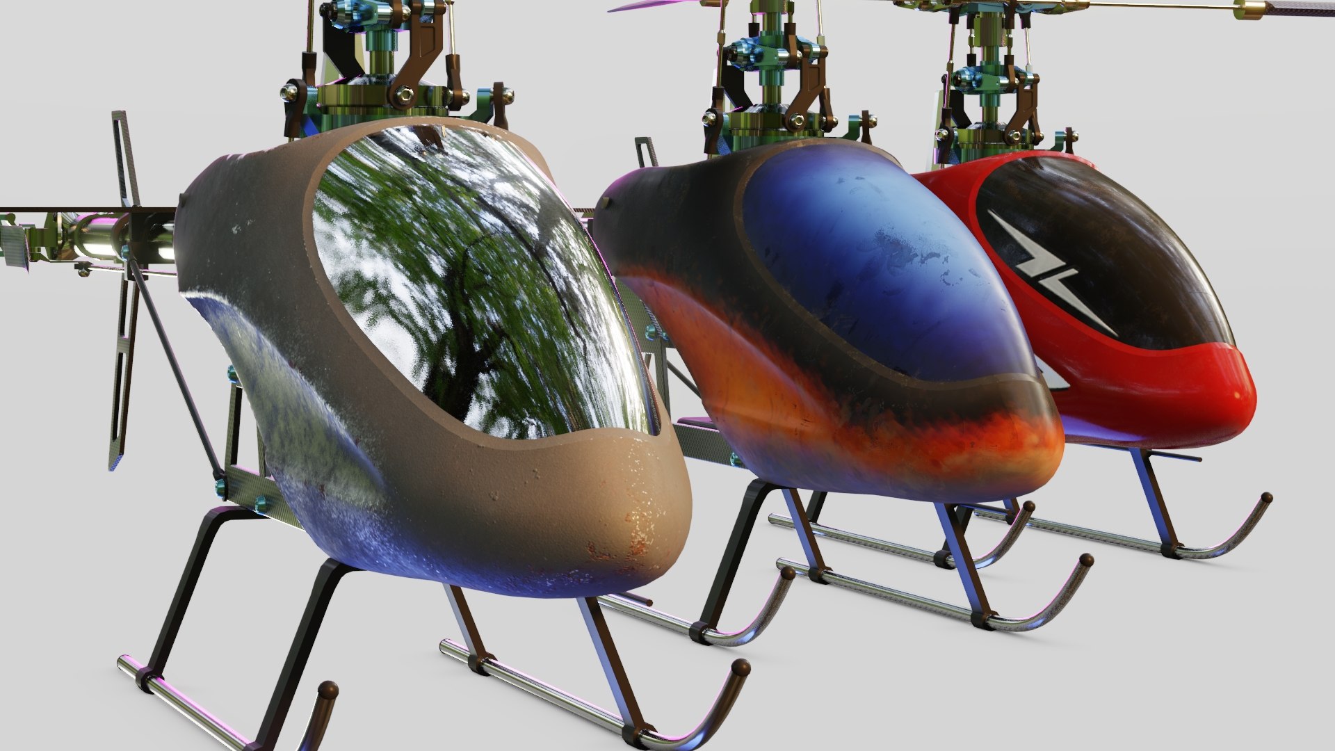 3D Helicopter Blender Rudder - TurboSquid 1504657