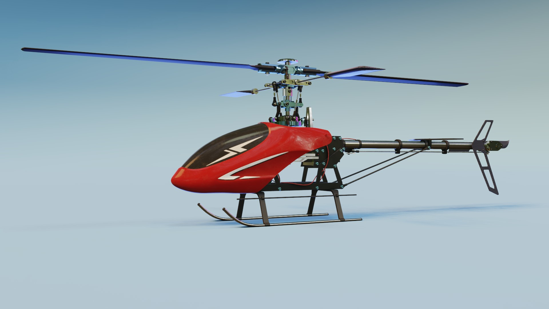3D Helicopter Blender Rudder - TurboSquid 1504657