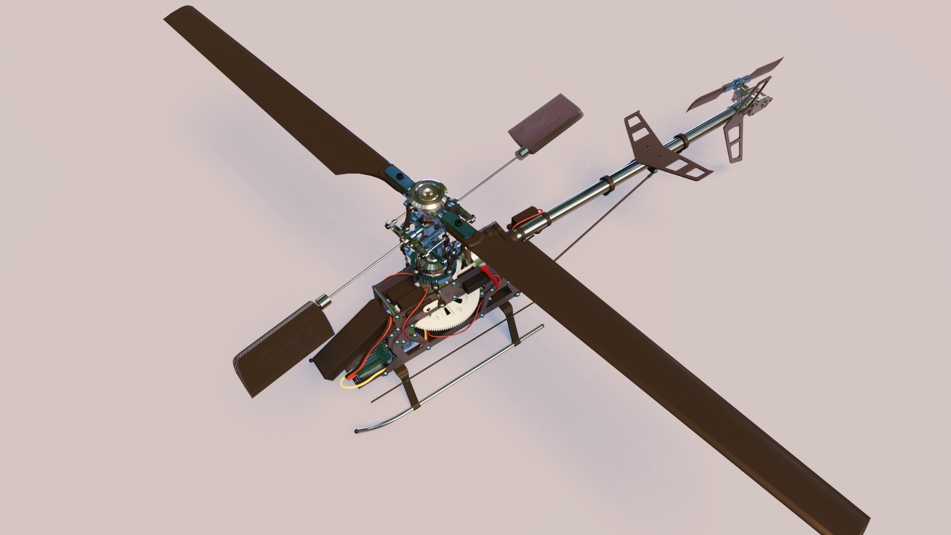 3D Helicopter Blender Rudder - TurboSquid 1504657