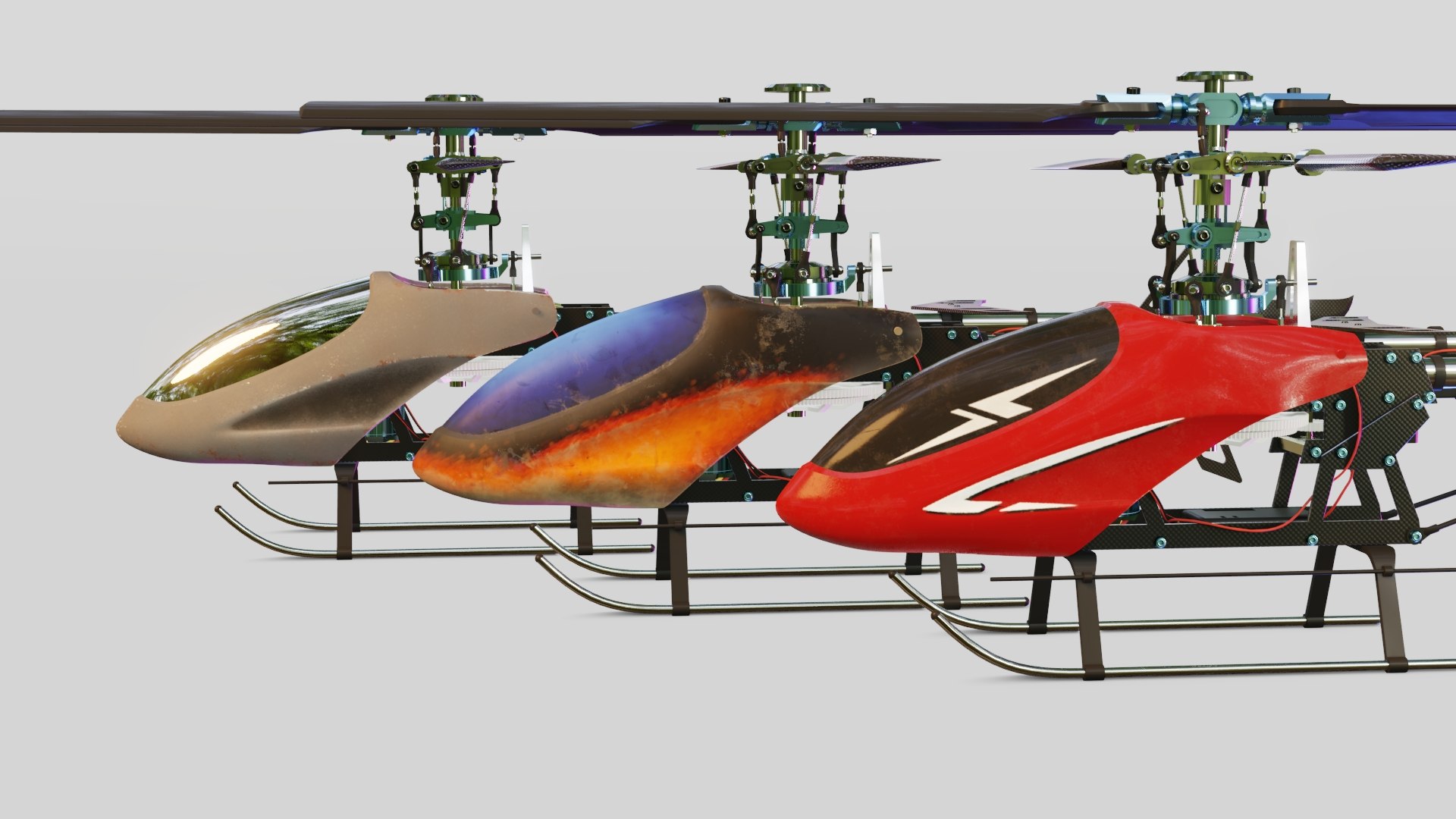 3D Helicopter Blender Rudder - TurboSquid 1504657
