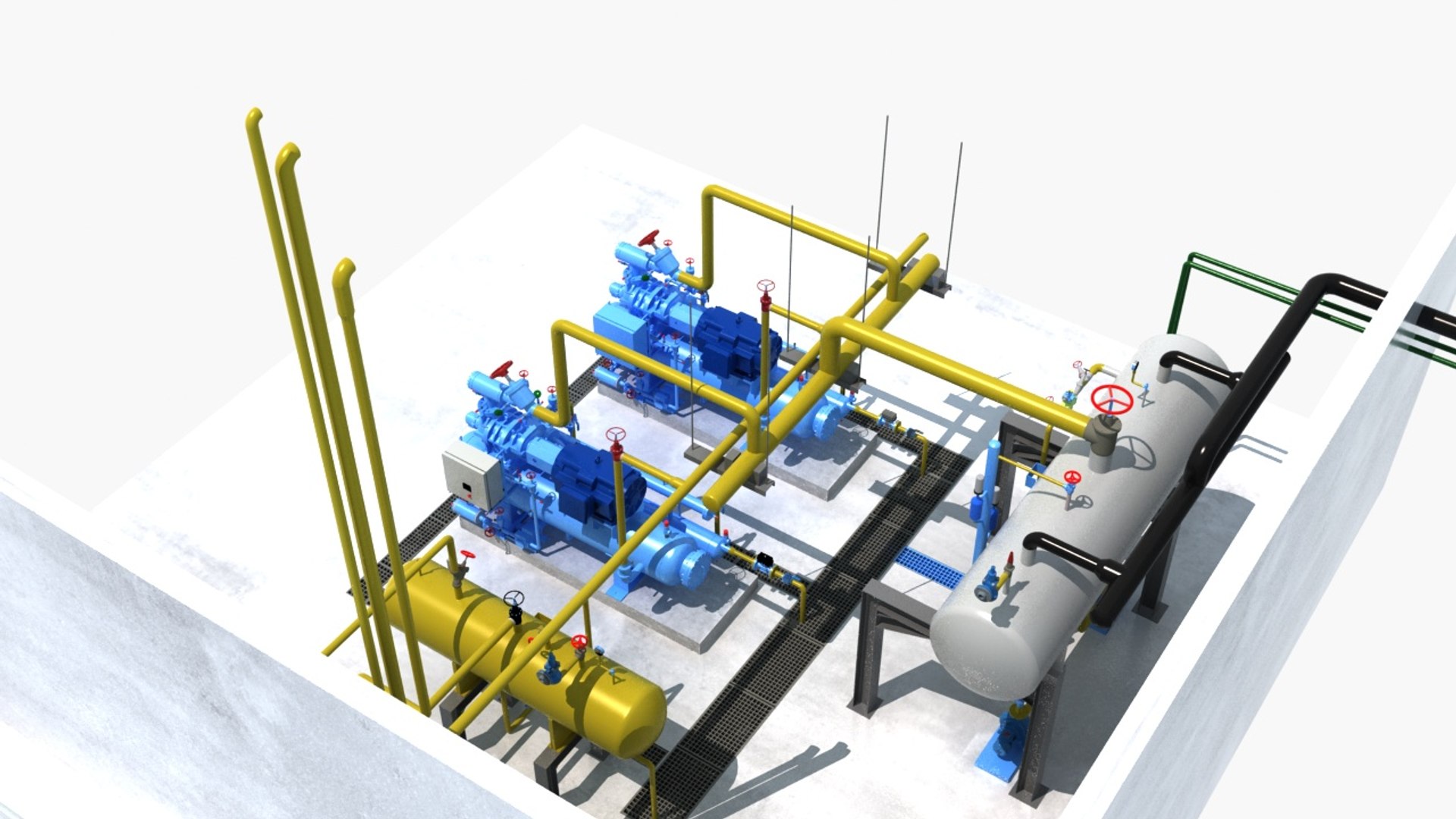 3D Model Refrigeration Equipment - TurboSquid 2210378