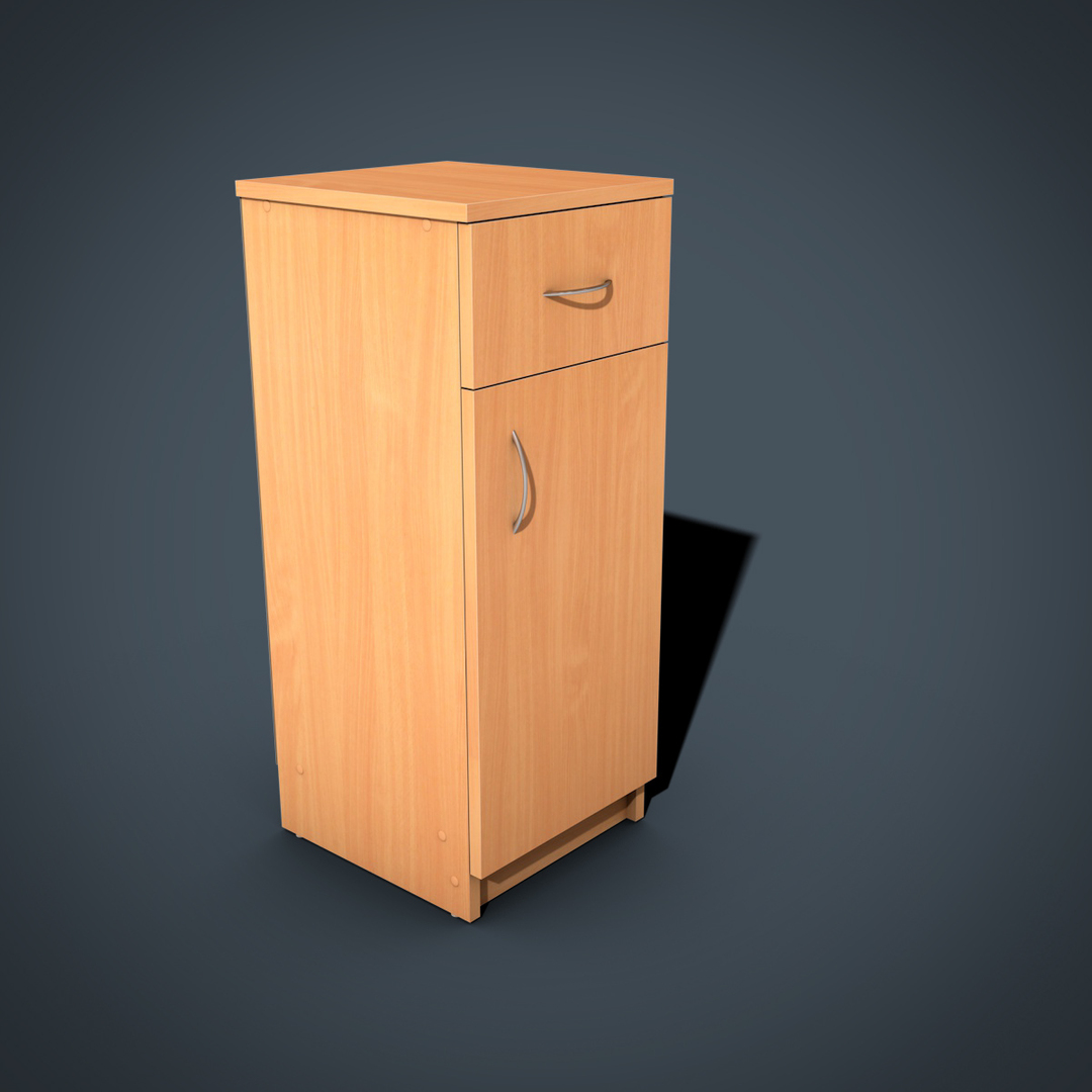 3d nightstand photorealistic