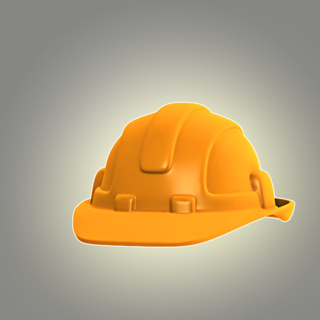 Cartoon Hard Hat Obj