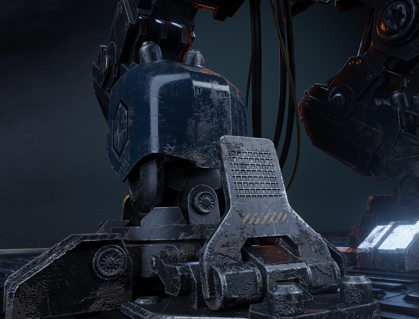 Low-polygon 3D Model Of A Robot With 4K Textures Low-poly 3D Model ...