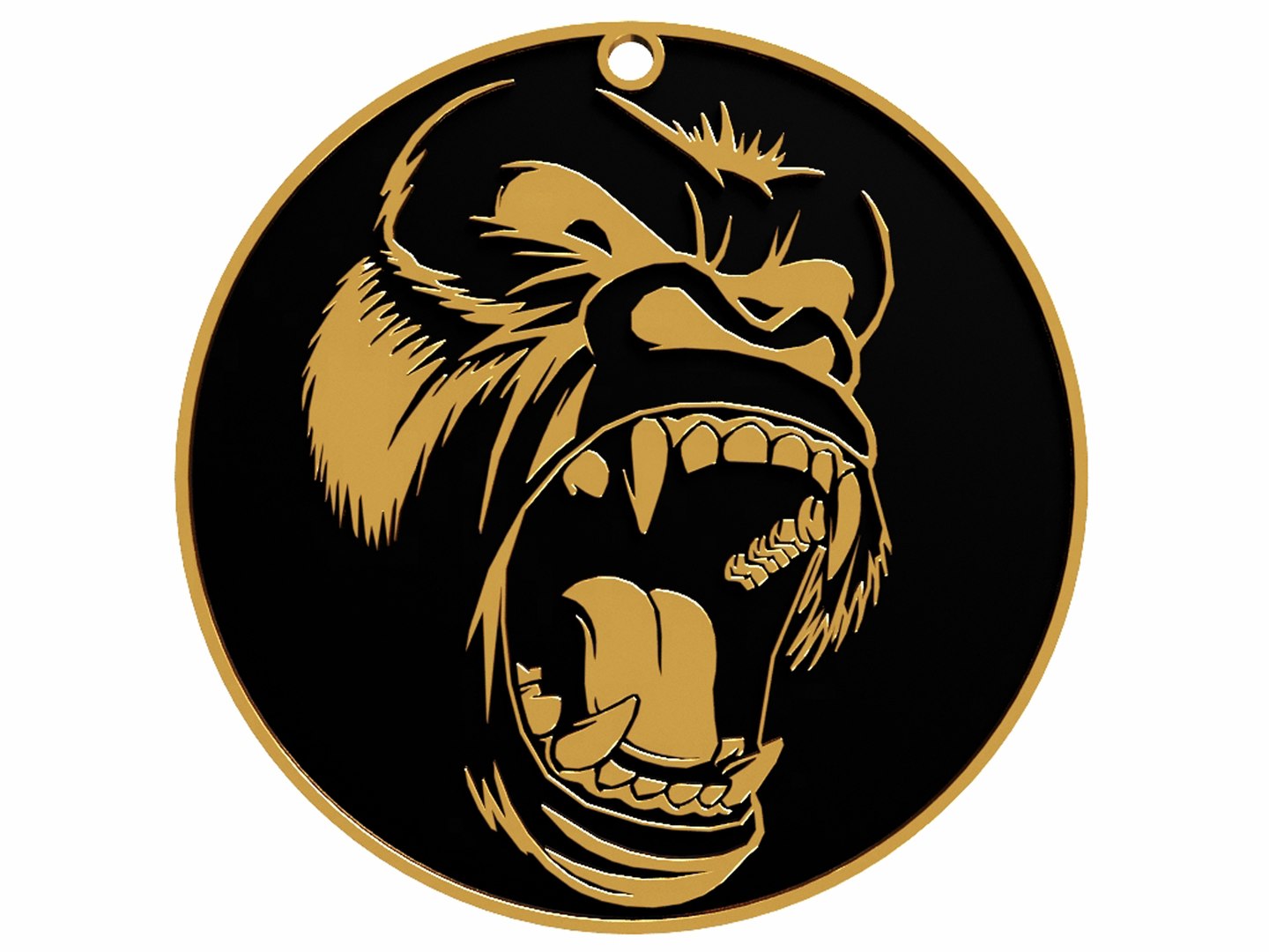 Gorilla Pendant 3D Model - TurboSquid 2242086