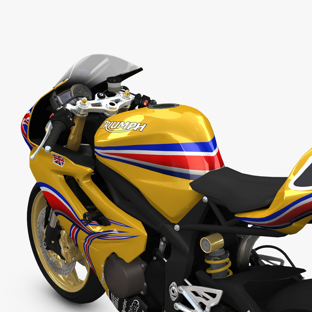 3d model daytona 675 triumph bikes