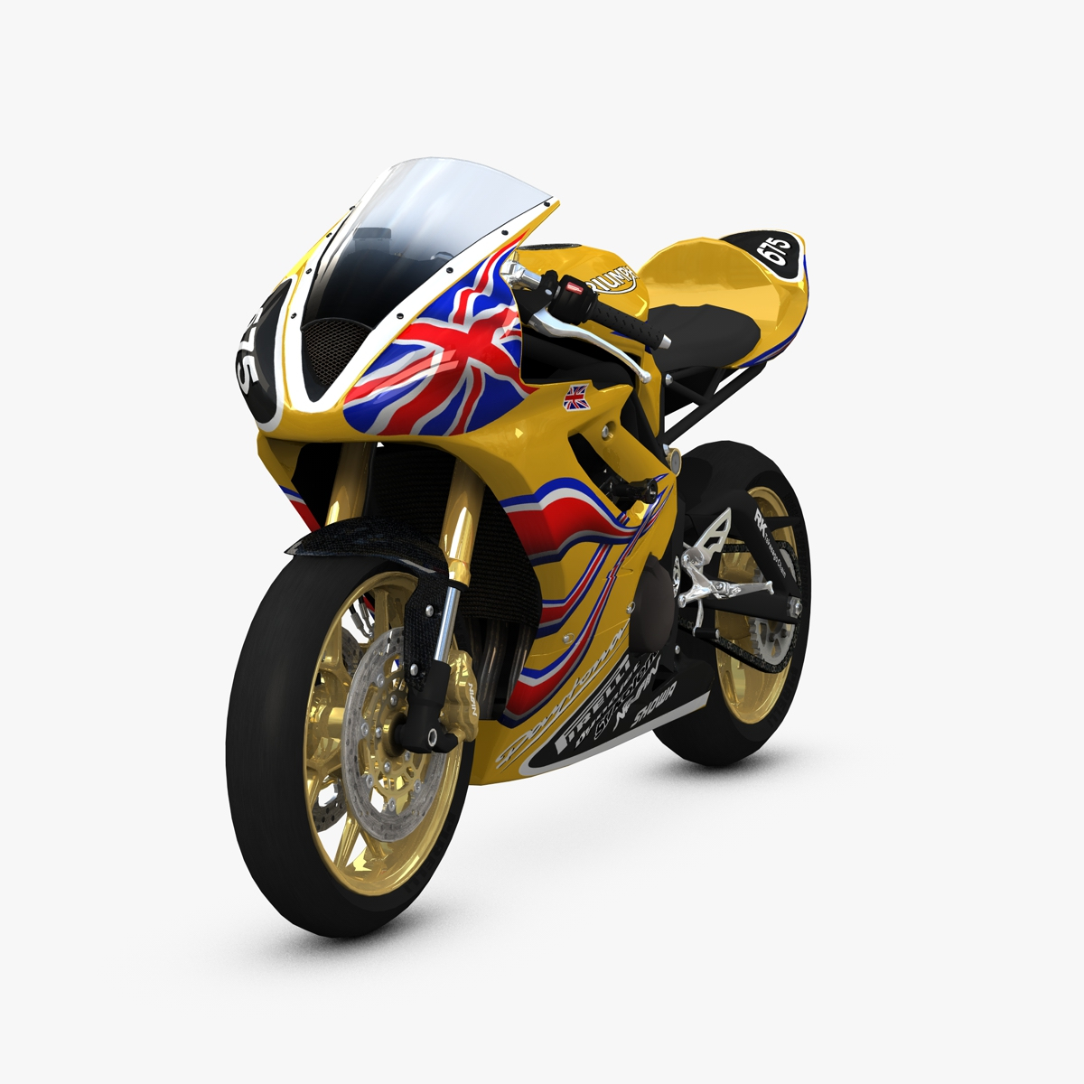 3d model daytona 675 triumph bikes