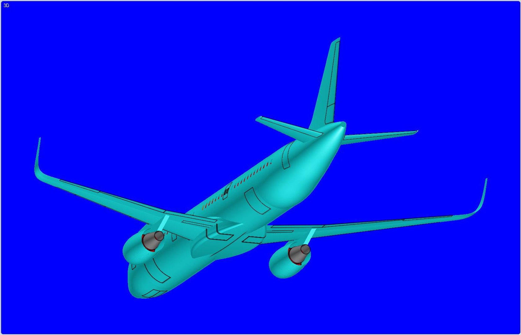 3ds Max Airbus A321 Sharklet Aircraft