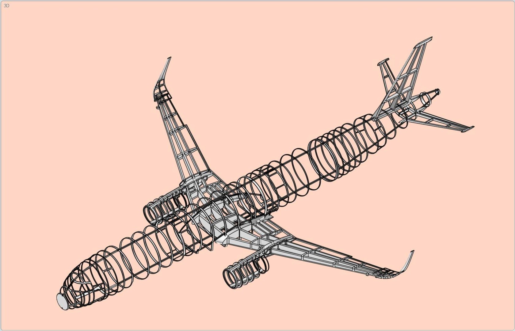 3ds Max Airbus A321 Sharklet Aircraft