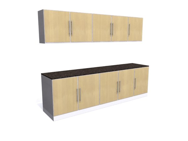 3D модель Кухонные шкафы - TurboSquid 324690