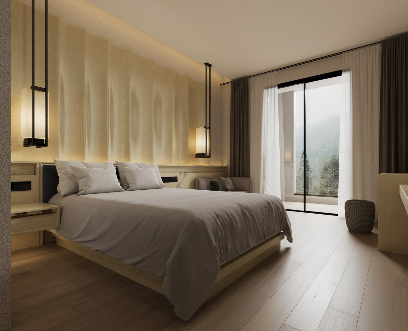 3D Hotel Room Model - TurboSquid 2237433