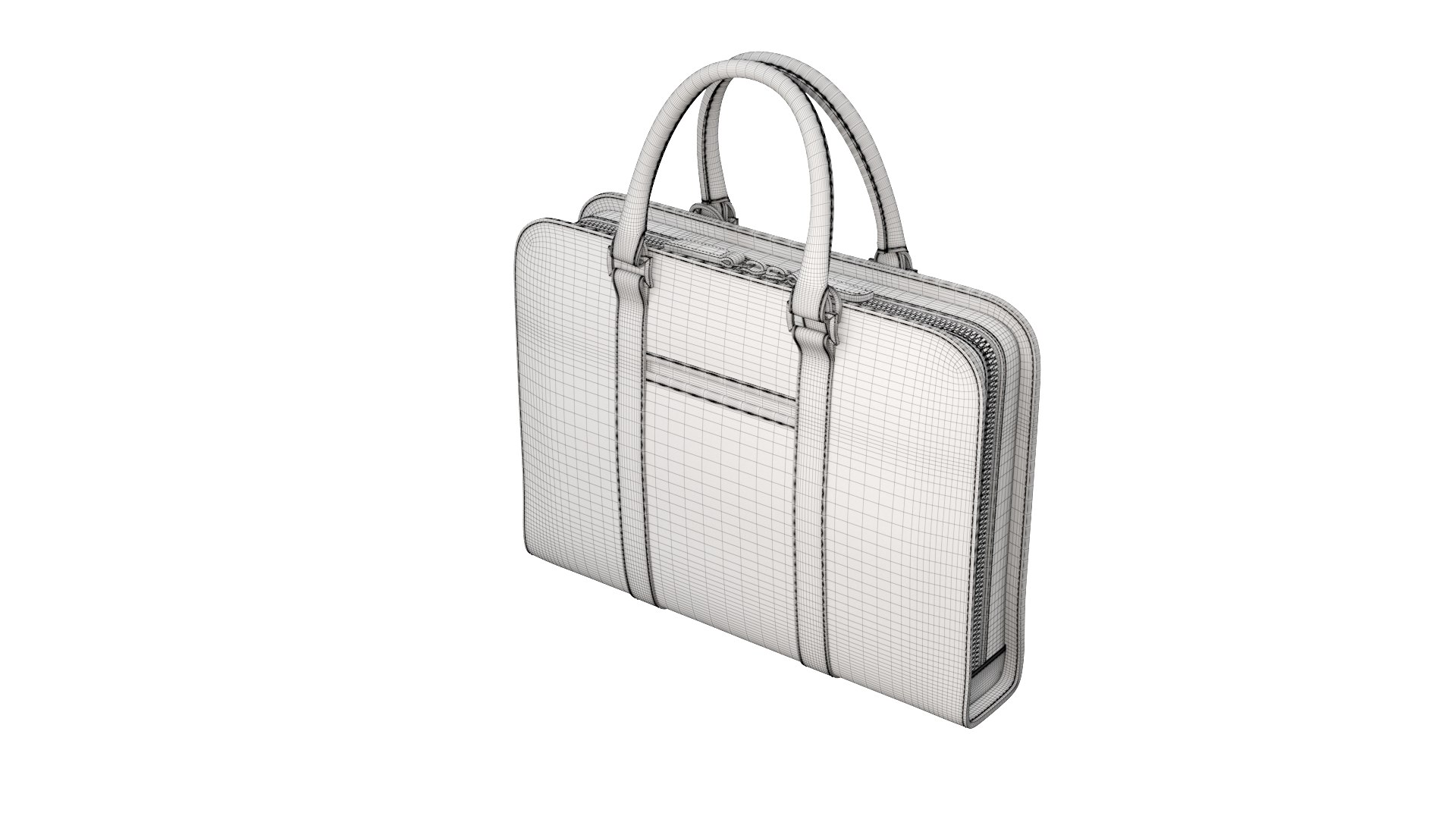 3D Leather Briefcase Model - TurboSquid 1505380