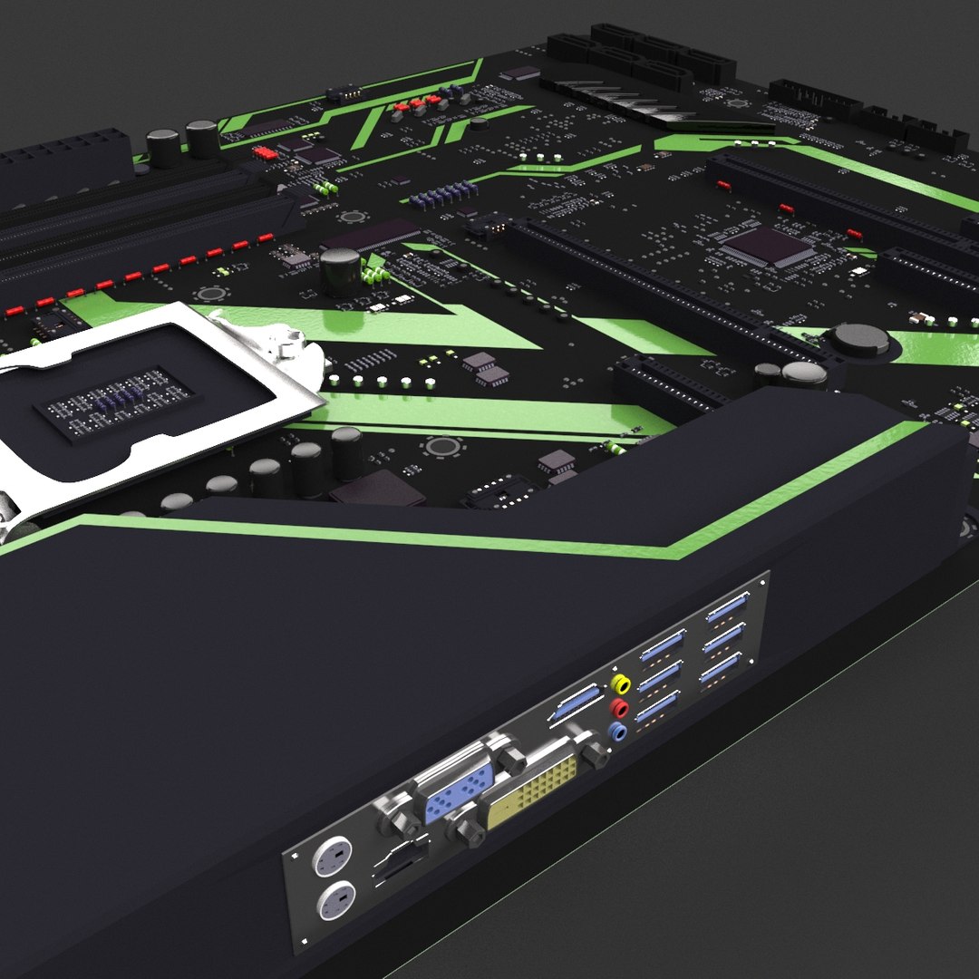 3D Motherboard Computer Model - TurboSquid 1332643