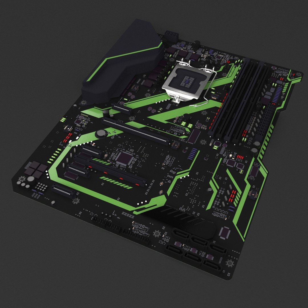 3D Motherboard Computer Model - TurboSquid 1332643